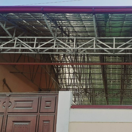 Kotejni ortasini yopish tom naves issiqxona stadion qurish xizmati