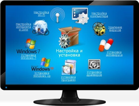 Профессиональная установка WINDOWS XP/7/8/10/11 в комплекте выезд