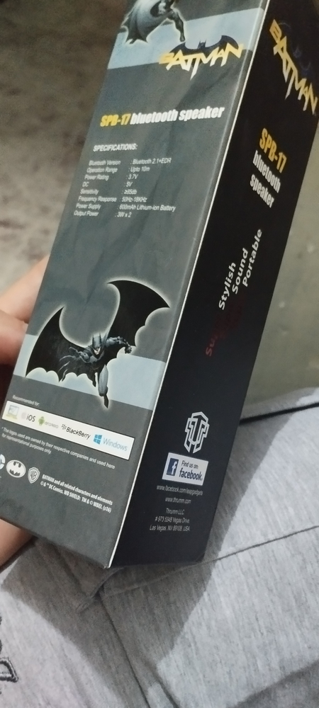 Портативная Колонка Batman Bluetooth Speaker by Thrumm