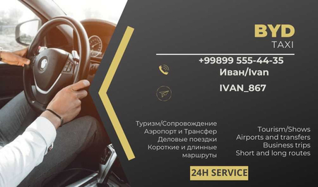 Бизнес Такси BYD, поездка в горы, трансфер и т.д