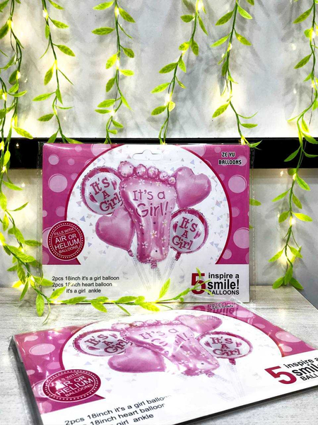 Шары 3D Набор Gender party 5шт– Насос в ПОДАРОК ДОСТАВКА В ДЕНЬ ЗАКАЗА