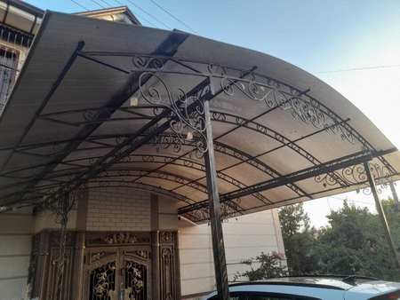 Metal konstruksiya reshotka perila besedka naves tez, sifatli qilamiz
