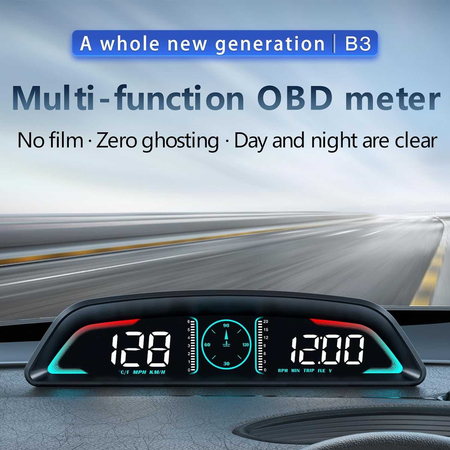 HUD проектор B3 с датчиком скорости и температуры охлаждения/ OBD2
