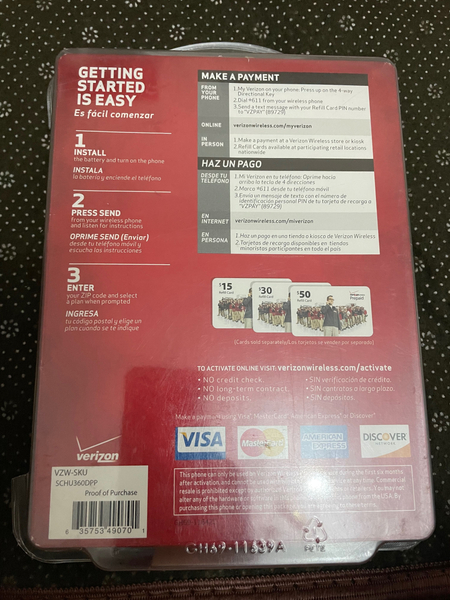 Продаётся new Samsung gusto 1 Verizon original