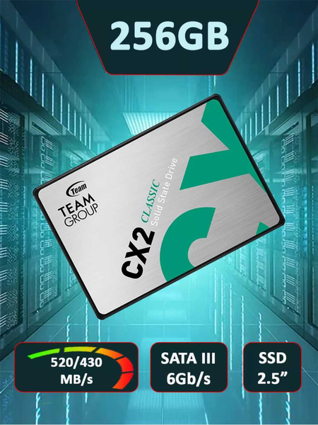 Teamgroup SSD 256GB SATA твердотельный накопитель