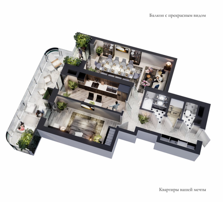 ЖК УСТА ШИРИН Modern Stroy базар Малика Коробка 3-комнатная 103 м2