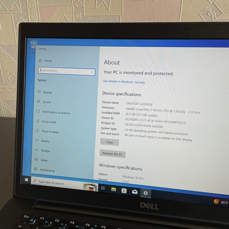 Ноутбук Dell 7490 | 16GB DDR4 | SSD M2 256GB | Intel i7 vPro