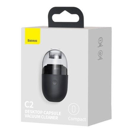 Портативный пылесос Baseus C2 Desktop Capsule Vacuum Cleaner Черный