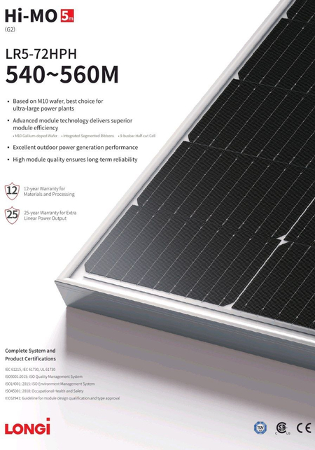 Quyosh panelari ulgurchi savdo 555 w LONGi солнечные панели оптом!