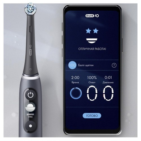Электрическая зубная щетка Oral B iO Series 6 Black сделано в Германии