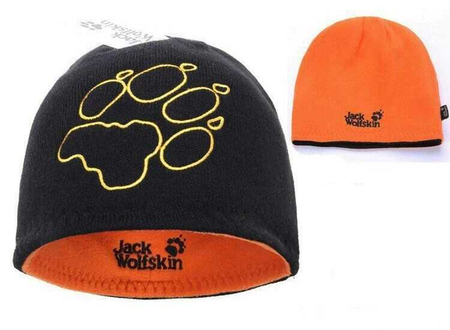 Jack Wolfskin (Германия) тёплые двусторонние шапки из шерсти и флиса