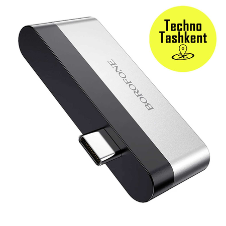 Type-C to 3USB Hub Borofone DH1 (Garantiya)  (Dostavka Bor)