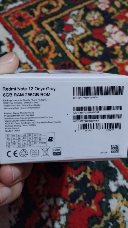 Redmi not 12 8/256