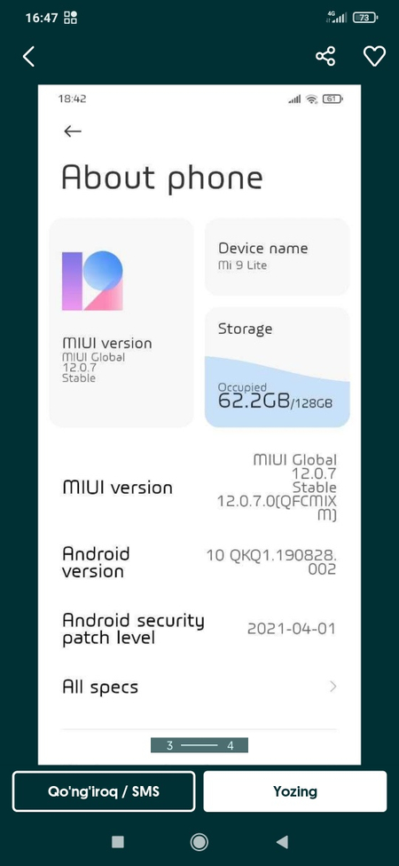 Xiomi mi 9 flagmr