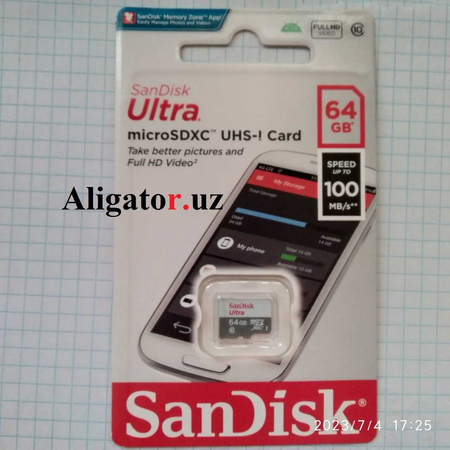 SanDisk ULTRA MicroSD UHC-1 16GB 32GB 64GB 80-100mb/S Fleshka class 10