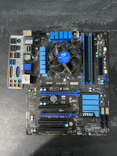 Комплект Z77, core i5-2500, ddr3 2x4 8gb
