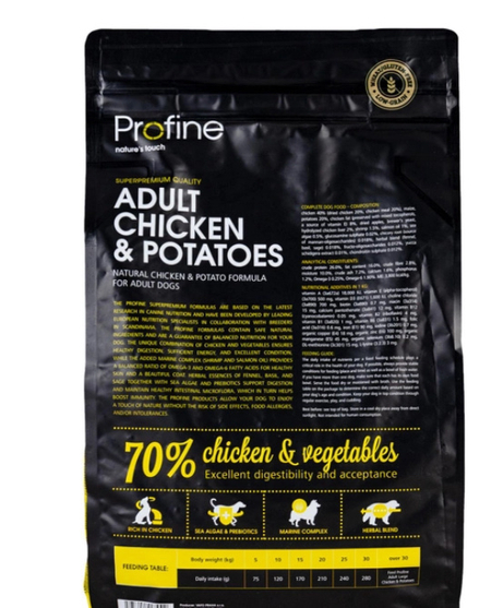 корм для взрослых собак Profine Adult Chicken с курицей и картофелем