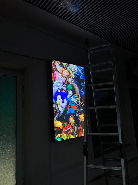 Reklama bukva banner orakal setka shtendir korob tablichka barchasi ma