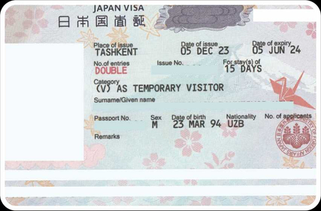 Yaponiya Sayohat vizalari (Double visas with 6 month duration)