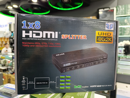 Продам Hdmi spliter/ сплитер 1 × 8 / 4 k  ( активный )