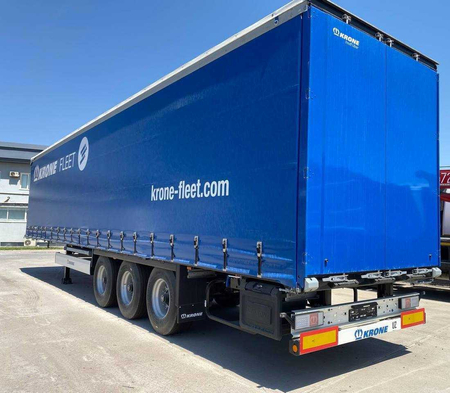 KRONE шторный полуприцеп пневматическая подвеска, тормоза барабанные