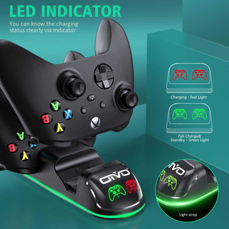 Зарядная станция для джойстика Xbox c 2 аккумуляторами