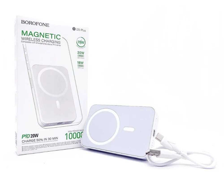 ДОСТАВКА! BOROFONE BJ25 Plus - беспроводной MagSafe PowerBank 10000mAh