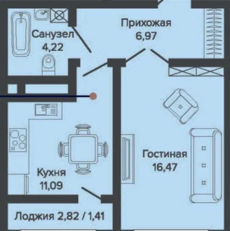 ЖК NRG Qorasuv 1 комнатная White Box Бизнес класса Новостройка