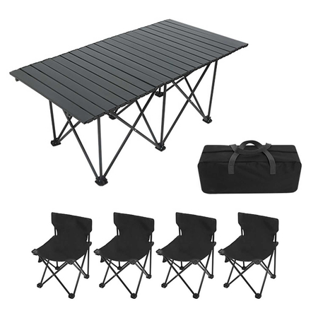 Picnic nabor 4ta stul va 1ta stol (qora rangidan bor) Oshxonalarga ham
