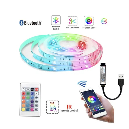Светодиодная лента RGB для компьютеров и дома 5 метров.