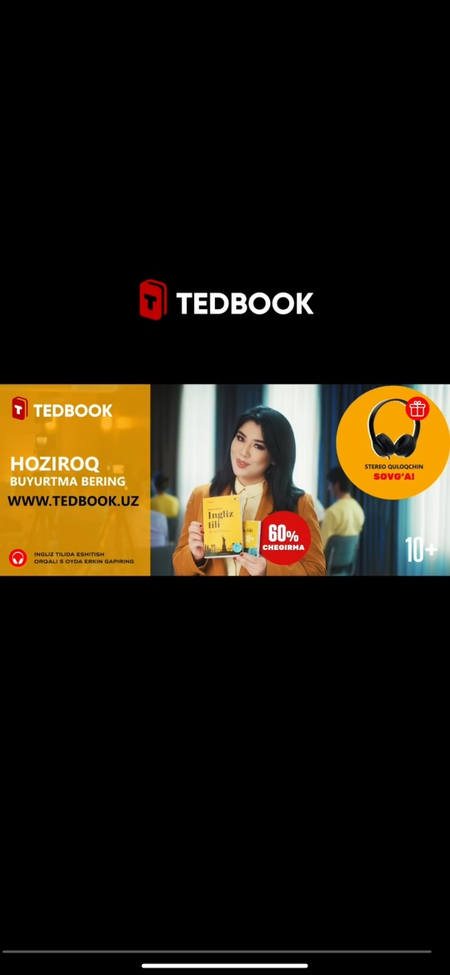 Tedbook intensive kitoblari