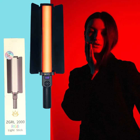 LED Лампа Цветная панель со шторками, Меч RGB-ZGRL 2000 / РГБ Палка
