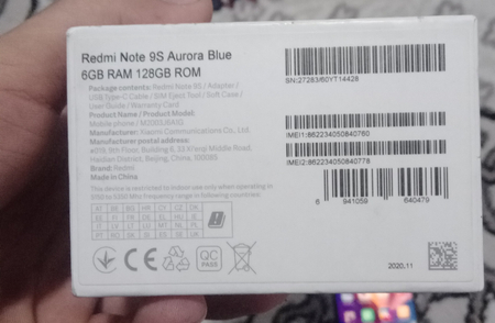 Resmi not 9s 128/6