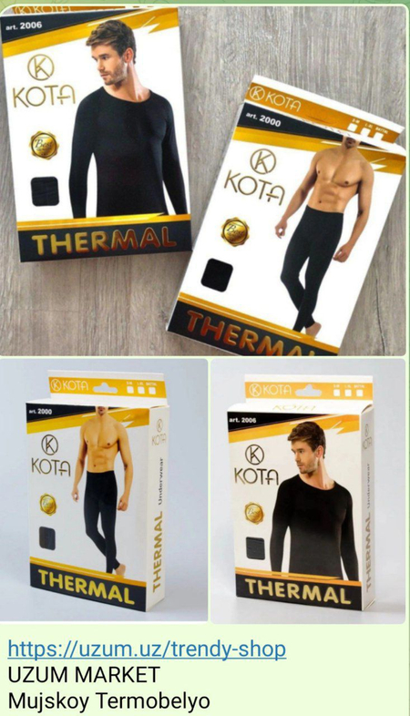 Thermobelyo mujskoy  KOTA COLD THERMO
