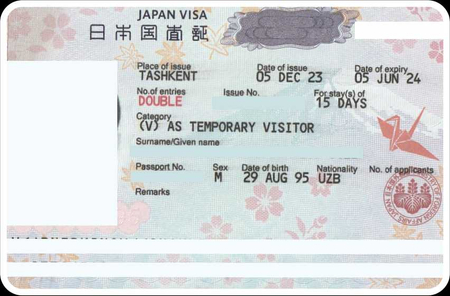 Yaponiya Sayohat vizalari (Double visas with 6 month duration)