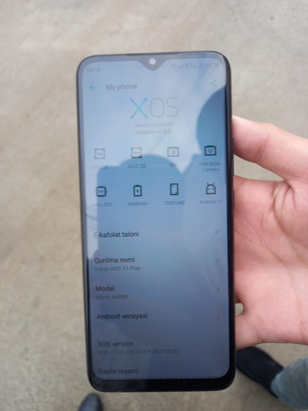 Infinx HOT 11 play 4 ga 64 GB