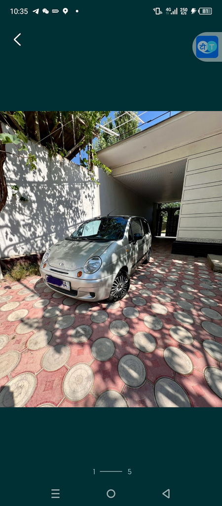 Matiz mix srochna sotiladi 2700$
