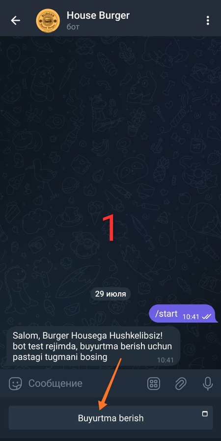 Telegram Web app bot tayorlash xizmati
