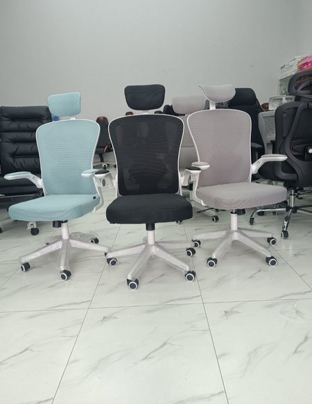 Офисное сеточное кресло модель 7801 blue, black, aqua, grey