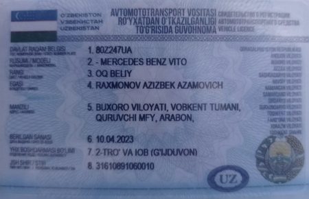 Mersedes vito sotilad