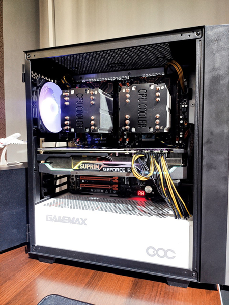 Продается мощный компютер 44ядер/88поток rtx3080tiSuprim12 ddr4-128gb