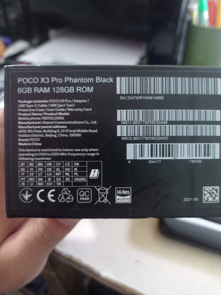 Poco x3 Pro 128 6gb ram