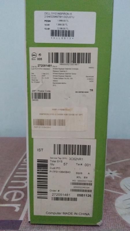 Dell inspiron N5110( yengide )