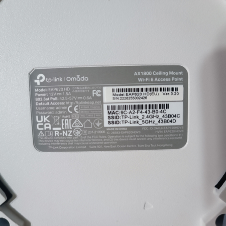 Точка доступ Wi-Fi 6 tp-link AX1800 EAP620 HD