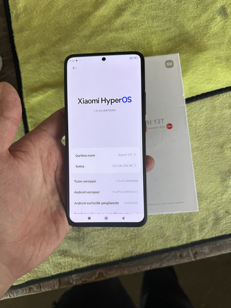 xiaomi 13 t pamit 8.256g holati odeal karopka dak bor
