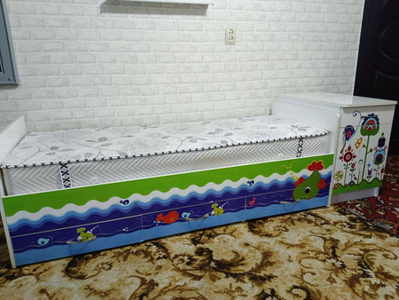 Продам детскую кроватку от 0 до 10лет.+ Матрац ортопедический.