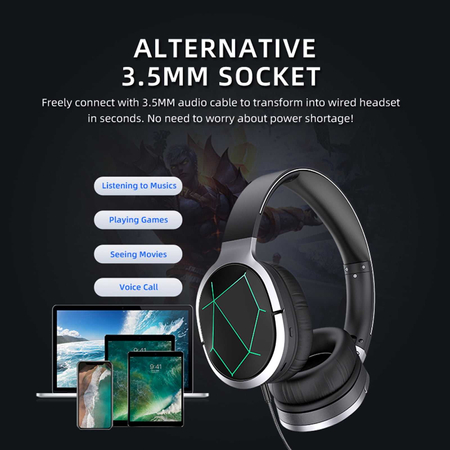 ДОСТАВКА БЕСПЛАТНО! AWEI A799BL - Игровые наушники с RGB подсветкой