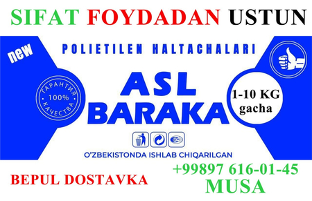 Sifatli Asl baraka paketlari barcha viloyatlardi hamkorlika chakramiz
