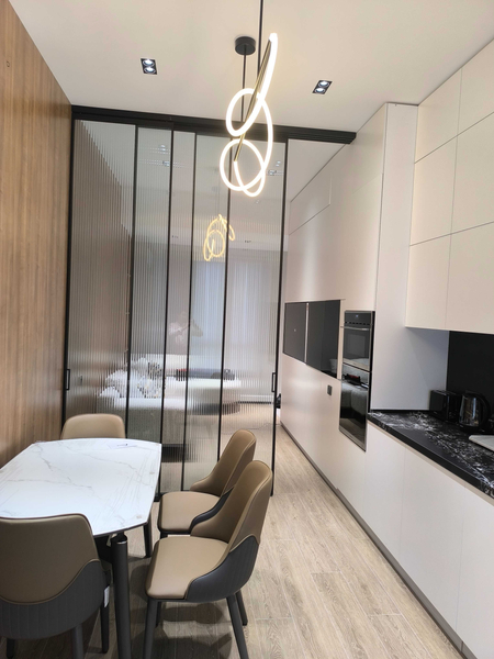 стеклянные двери в стиле loft uslubidagi oynalik eshiklar