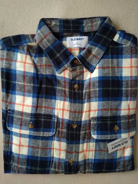 Новые из США теплые фланелевые рубашки Old Navy размер С, М и Л